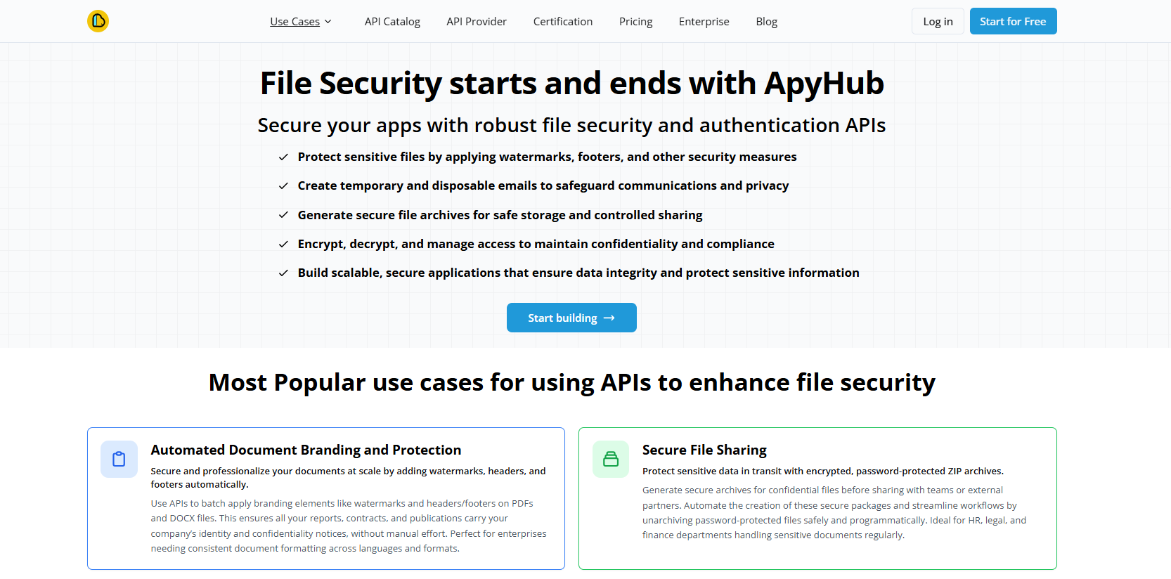 Security APIs for Developers | Protect Applications & Data - ApyHub